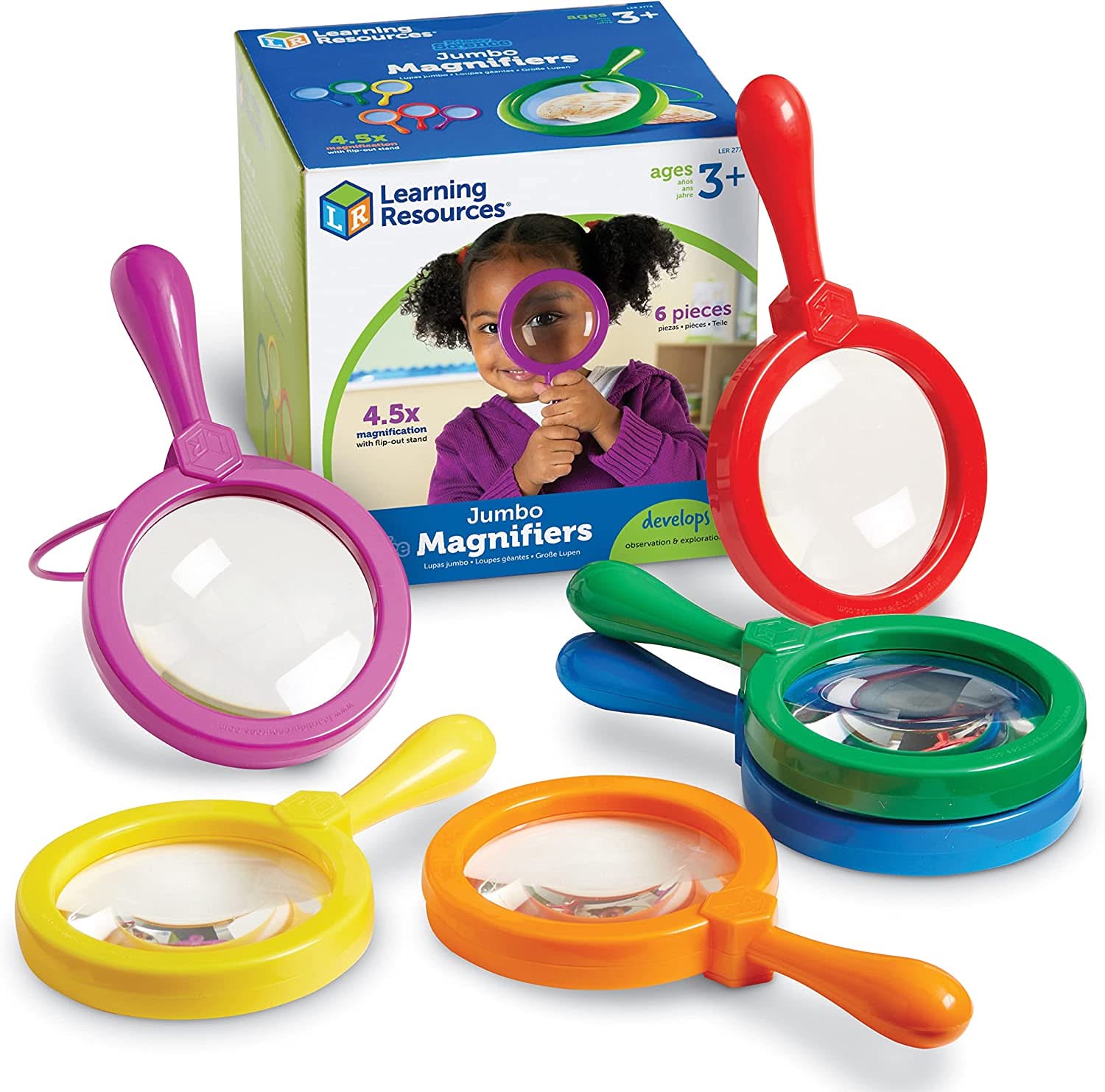 Primary Science Jumbo Magnifiers Set of 6,Jumbo Magnifiers set of 6 ...
