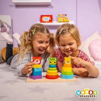 Animal Wooden Stacker,Wooden Stacking Toys,Wooden Stackers,Wooden ...