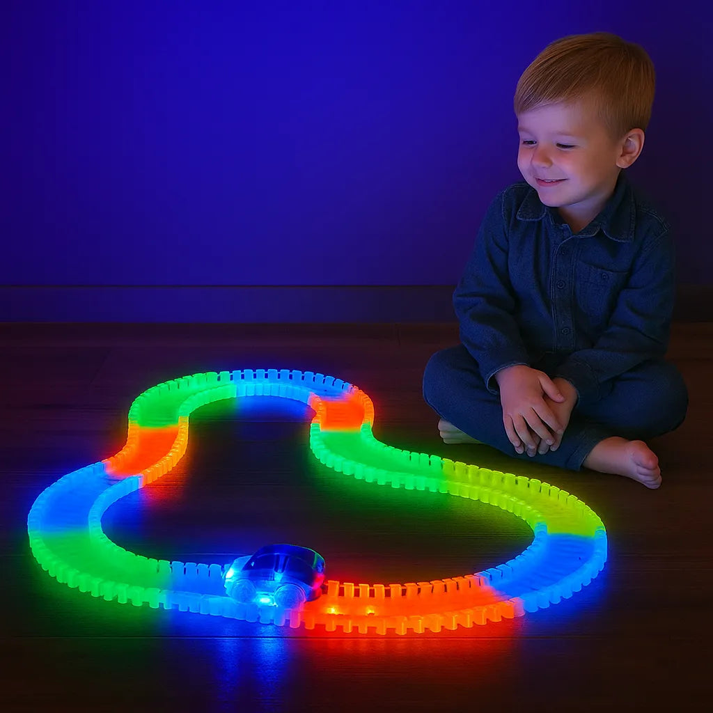 Glow In The Dark Track Builder,Neon Traxx racer,glow traxx,glow car ...