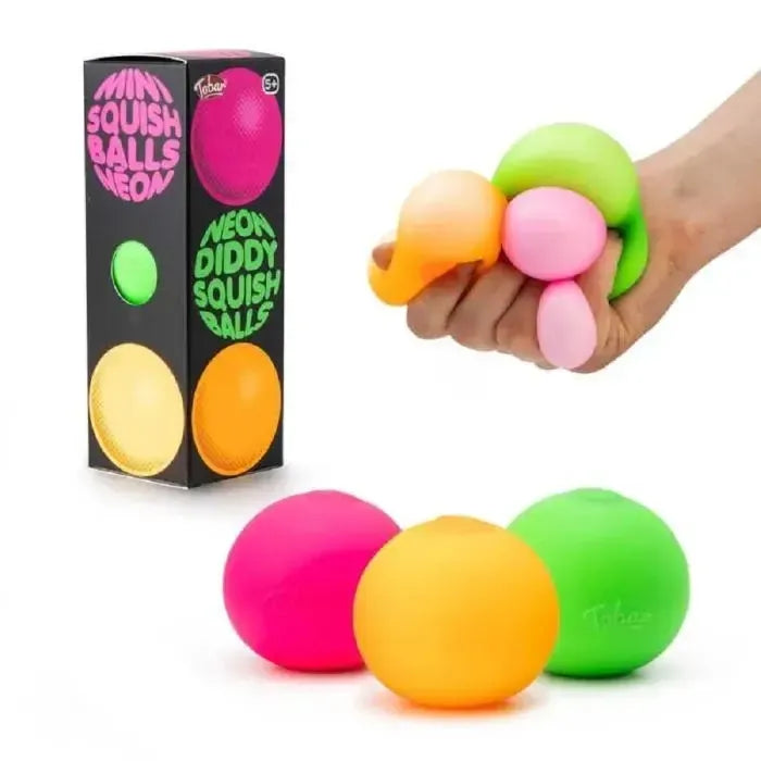 Neon Diddy Squish Balls-3 Pack,Squishy Balls,Sensory Squishy Balls ...